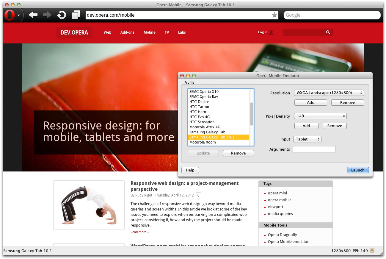 Opera Mobile Emulator – Bram.us