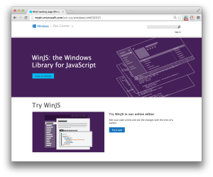 WinJS – The Windows Library for JavaScript – Bram.us