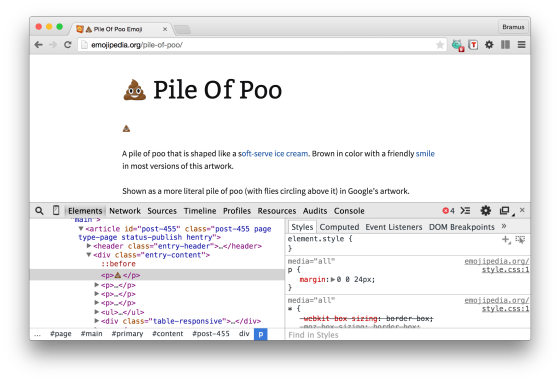 Emoji in Chrome on Mac / OS X – Bram.us