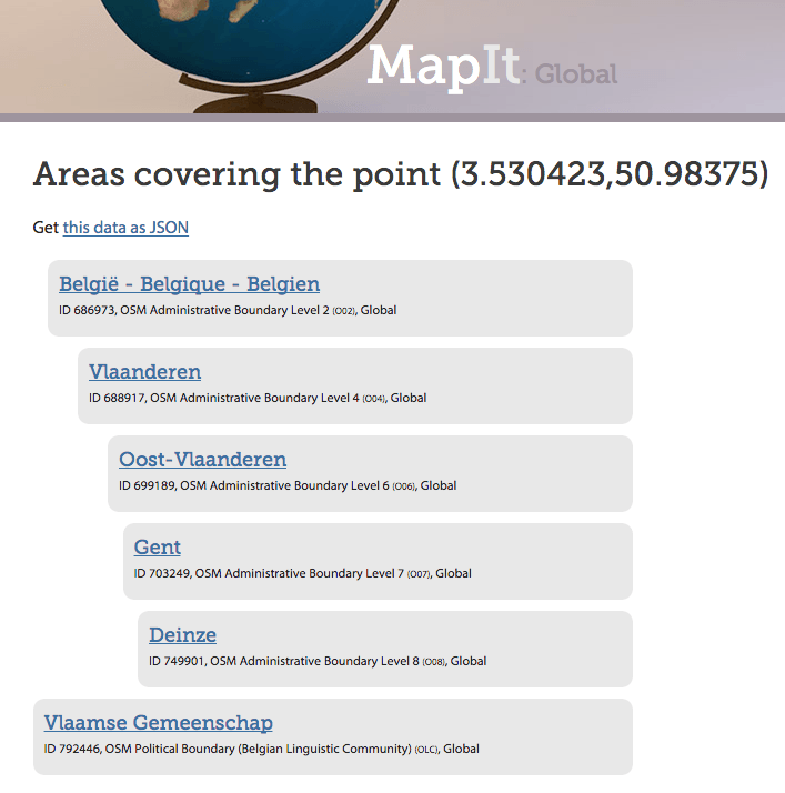 MapIt – Map geographical points to administrative areas – Bram.us
