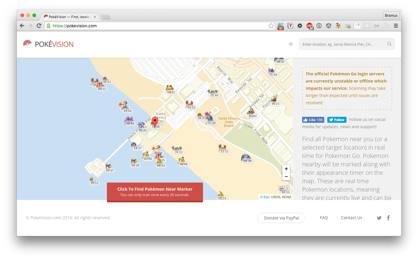 Pokemon Locator Apps – Bram.us