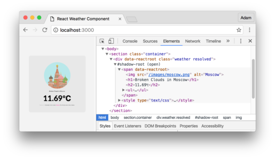 React + The Shadow DOM = ReactShadow – Bram.us