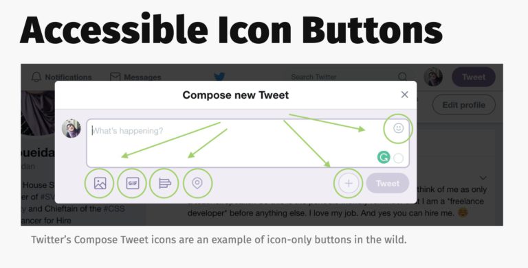 Accessible Icon Buttons – Bram.us