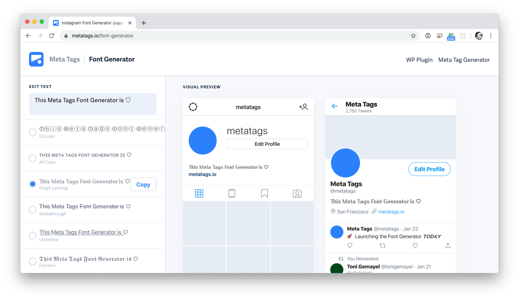 Text Effect Generator – Bram.us