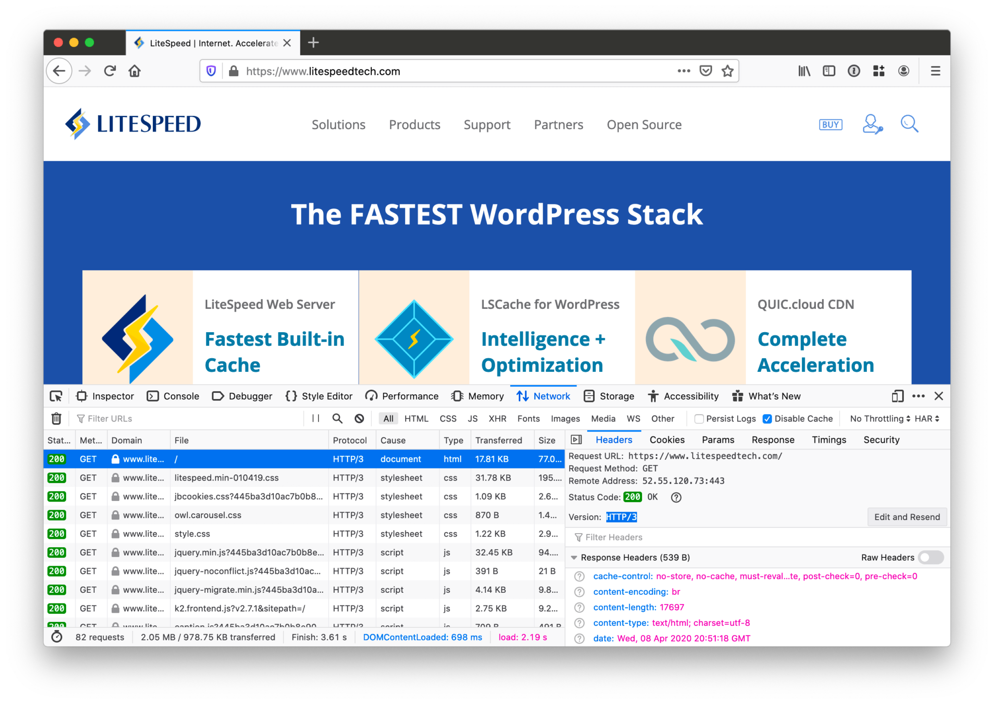 How to enable HTTP3 in Chrome / Firefox / Safari – Bram.us
