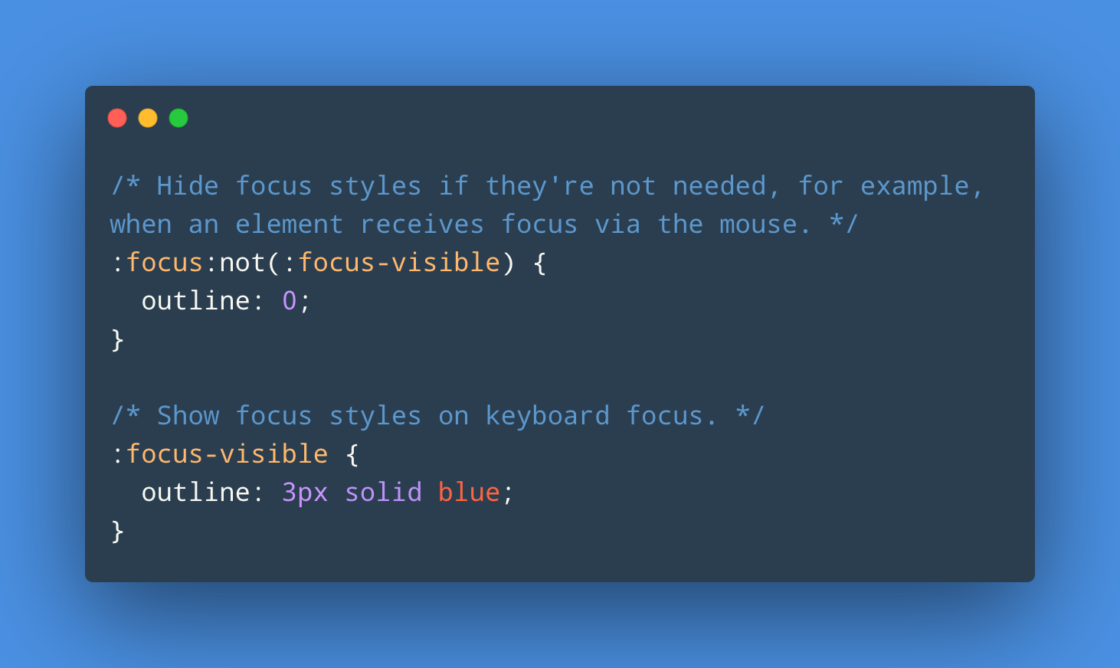 :focus-visible Is Here – Bram.us