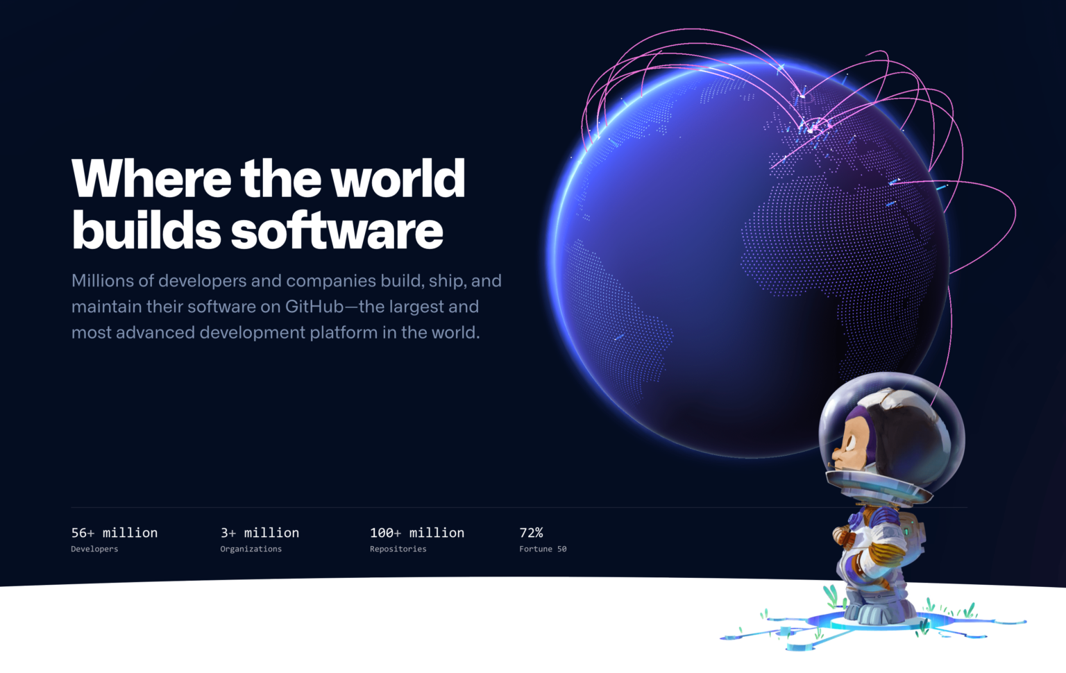 How we built the GitHub globe – Bram.us