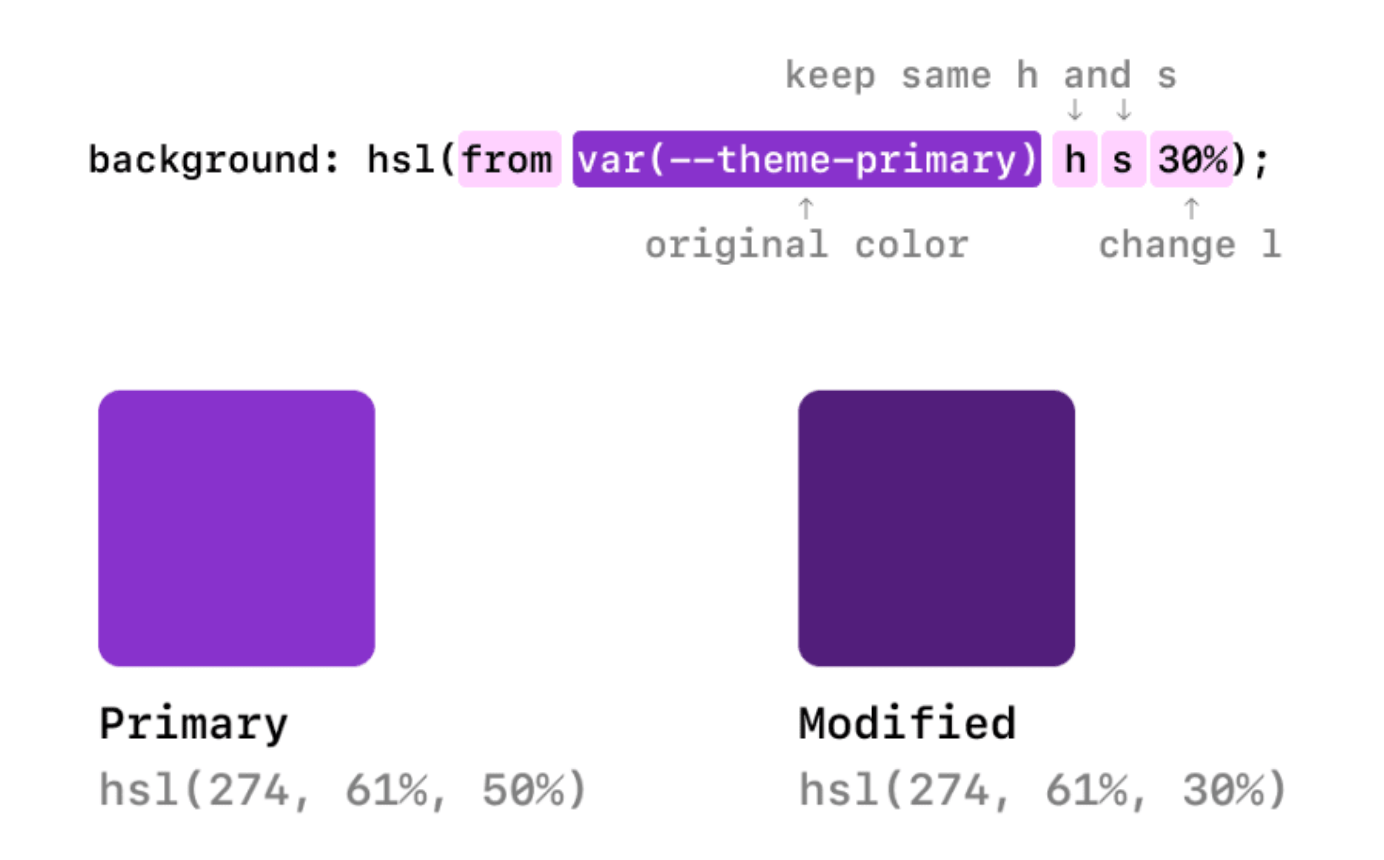 Create A Color Theme With CSS Relative Color Syntax CSS Color mix Create A Color Theme With CSS Relative Color Syntax CSS Color mix