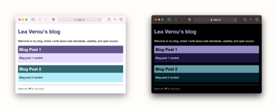 Dark mode in 5 minutes, with inverted lightness variables – Bram.us