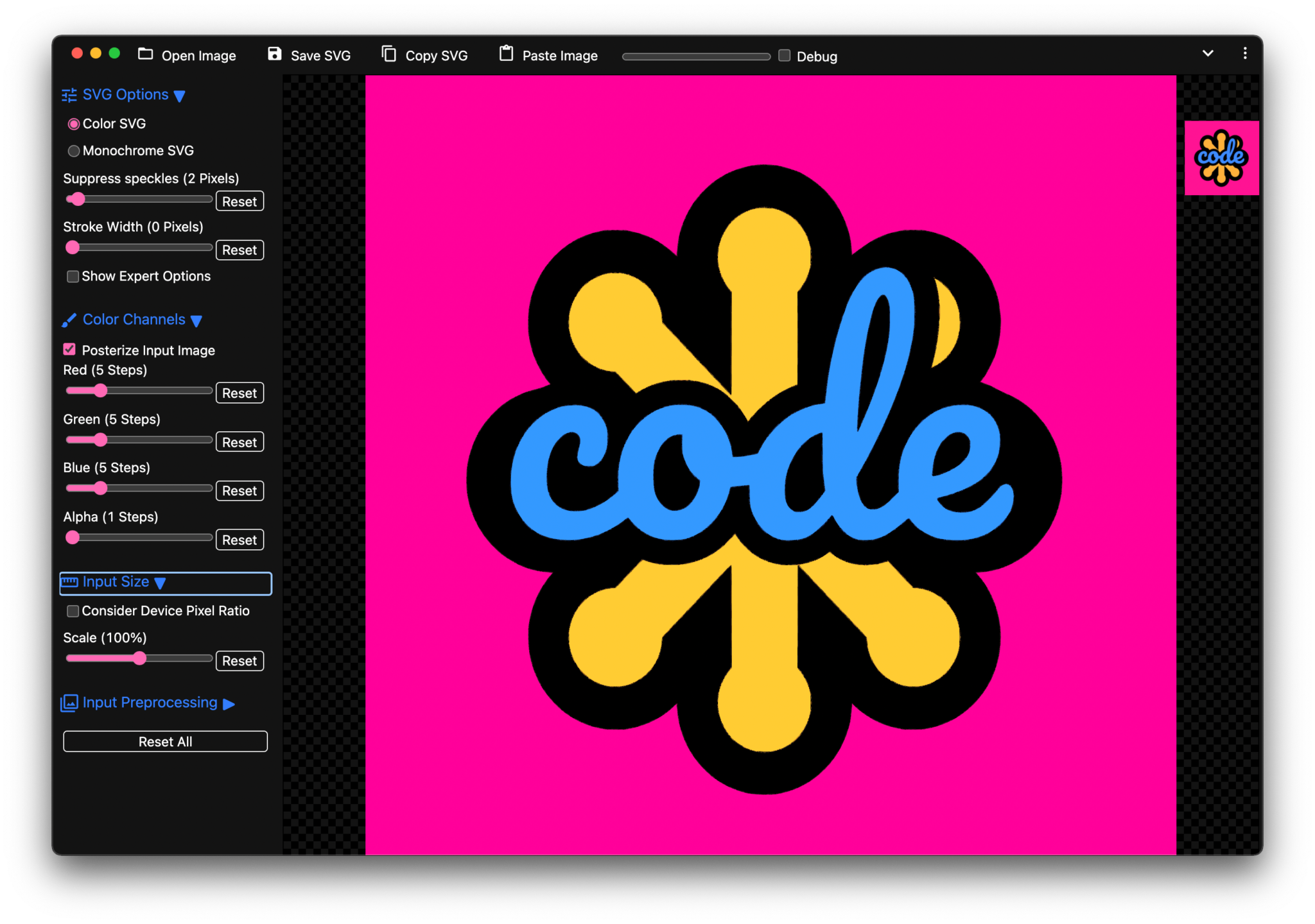 SVGcode A PWA To Convert Raster Images To SVG Vector Graphics Bram us